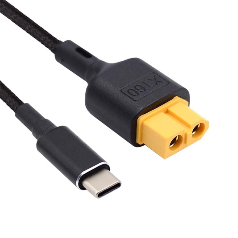 Cablecc SC100 プロトコル XT60 から Type-C 高速充電ケーブル USB-C 充電コード RC Lipo バッテリー クアッドコプター マルチコプター エアロモデリング用
