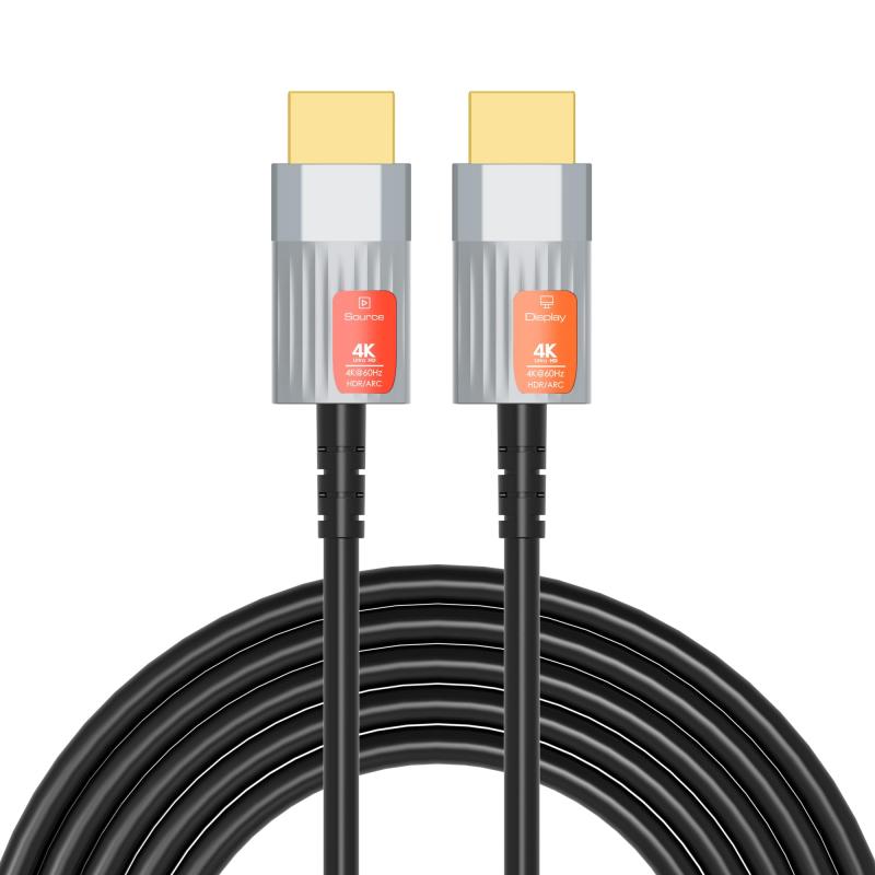 FDBRO 光ファイバー HDMI ケーブル 4K@60Hz 18Gbps 超高速伝送 HDMI 2.0 ケーブル HDR 3D ARC HDCP 2.2 UHDTV、PS4/PS5、Xbox series X、モニター、プロジェクタ、RT...