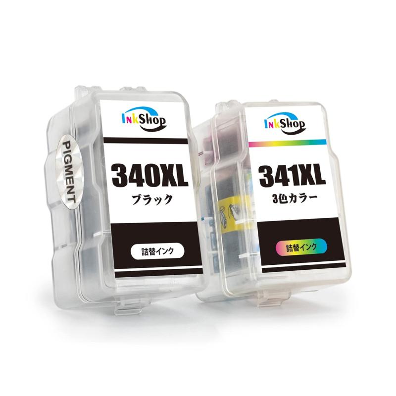 キャノン用 BC-340XL BC-341XL 詰め替え インクカートリッジ 2本セット bc-340 bc-341 大容量 説明書付き 対応機種 PIXUS TS5130 MG4230 MG4130 MG3630 MG3530 MG323...