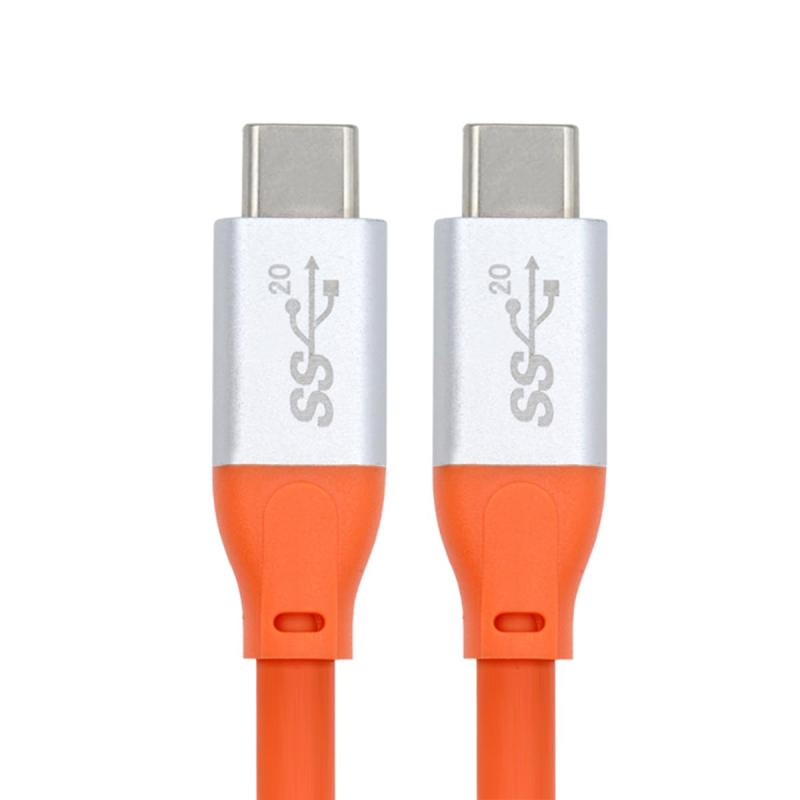 Xiwai USB3.2 Gen 2 Type-C Male to USB C MALE充電とデータケーブル、20GBPS High Flex Ultra Soft 100W 8K 5KモニターディスプレイUSB4.0 Thunderbol...