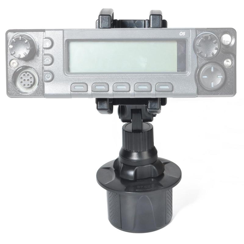 HYS アイコム用 アルインコ用 無線機コントローラー 取付ホルダー 車載 ドリンクホルダー用 IC-2730 ID-4100 DR-735D FTM-6000対応 取り付け簡単【コントローラー取付ホルダー】アマチュア無線機のフロントパネル...