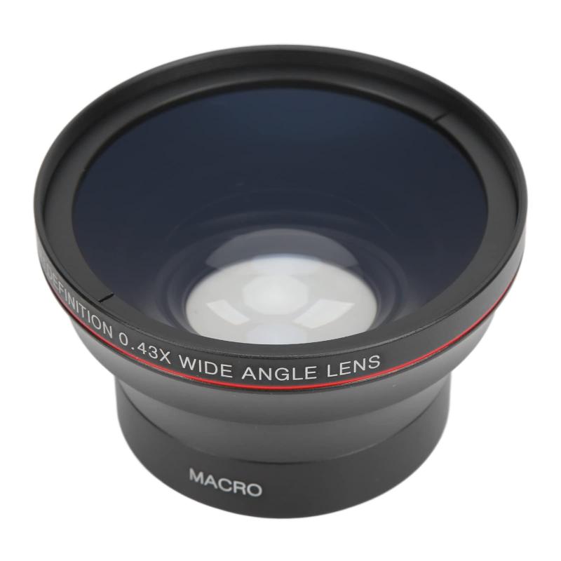 Vbestlife 58mm 0.43X広角レンズ ポートレート 不動産 風景写真用のマクロレンズを備えたプロフェッショナルHD光学ガラスカメラレンズ