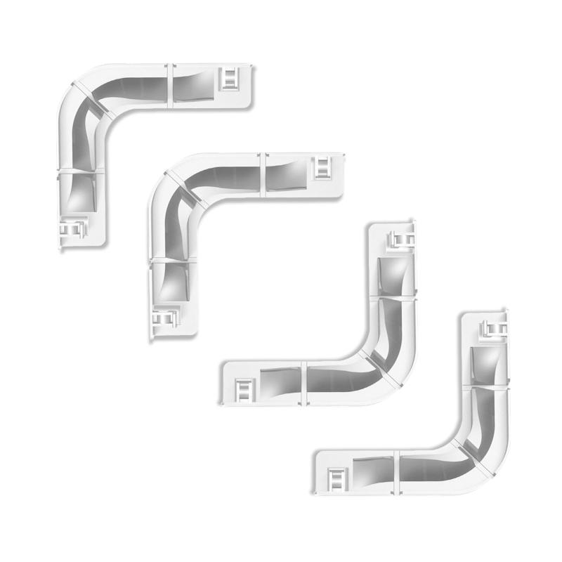 BOXPUT LEDランプバンド角接続ブラケット交換LEDランプバンドコネクタLEDランプバンド取り付けクリップ隙間なしコネクタ8 mm-12 mm LEDランプバンドCH 1【技術】LEDランプバンドコネクタは製品のフィット感を強化し、ラ...