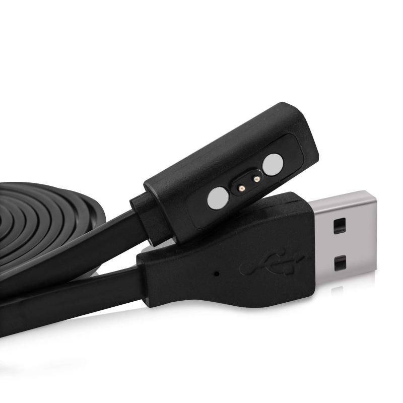 kwmobile Pebble 2SE / 2+ / Time/Time Steel/Time Round対応 USB 充電器 - スマートウォッチ スマートバンド smart watch 充電ケーブル - スペア チャージャー以下に対応:...