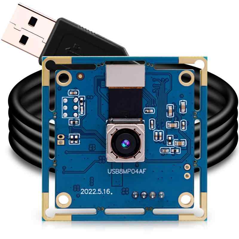 ELP 4K オートフォーカス 広角 小型 800万画素 ウェブカメラ モジュール IMX179 UVC USB2.0 72度歪みのないレンズ ビデオカメラ 会議 授業 産業用 コンピューター 埋め込み Webカメラ ラップトップ 監Ult...