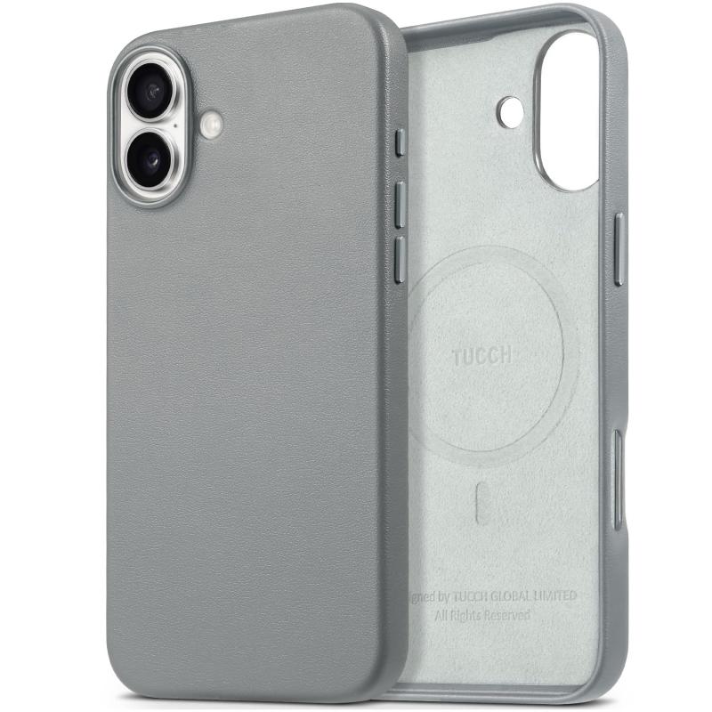 TUCCH iphone 16 Plus 対応 ケース PUレザー ワイヤレス充電対応 磁気充電可 アイフォン16プラスケース軽量 滑り止め 指紋防止 カメラ保護 マグネット内蔵 あいほん16Plus携帯カバー ((2024年発売 6.7【...