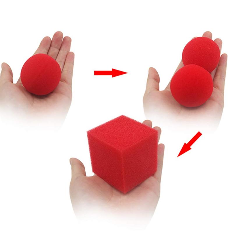 Doowops 【手品 マジック】マジックスポンジボール 角が丸くなる 高い弾力性 円形2個 四角1個 近景舞台マジック道具 手品道具マジシャンが持っているスポンジボールは自動的に観客の手に移動します。観客が持っているスポンジボールは二つの...