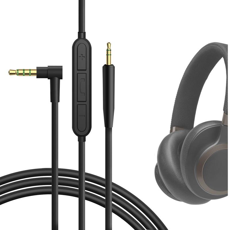 Geekria オーディオケーブル (マイクとミュートコントロール付き) JBL Tune 770NC/760NC/720BT、Live 660NC/650BTNC/500BT/460NC、Tour One M2 対応、3.5mm から 2...