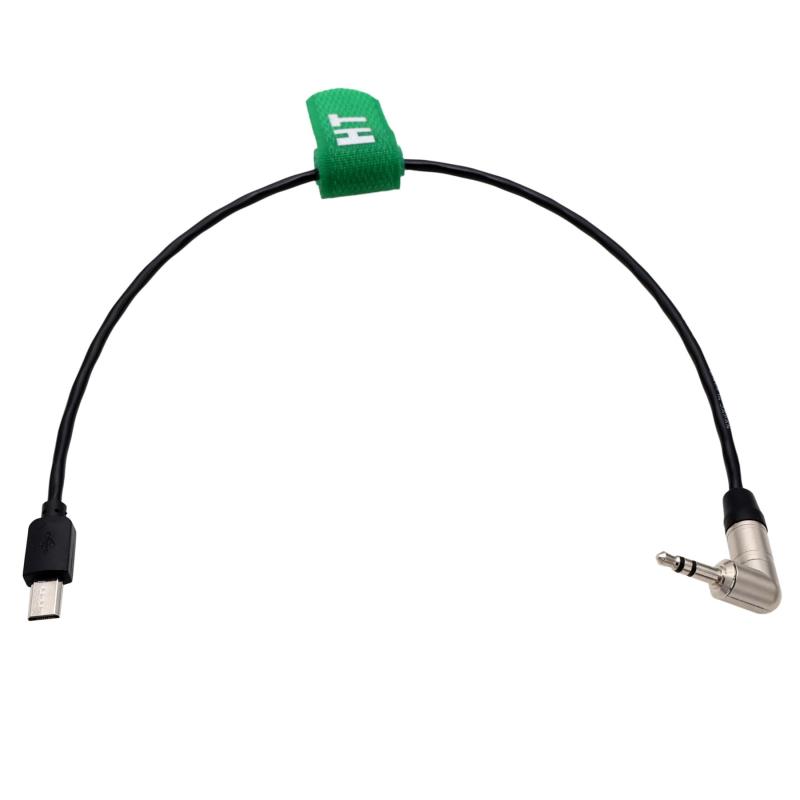 HangTon Timecode Tentacle Sync to Sony FX3 FX30 A1 A7S3 A7SIII カメラ用 ライトアングル 3.5mm TRS - マルチ マイクロUSB 30cmTentacle Sync E ...