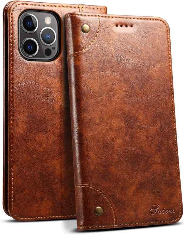 JCGOOD iPhone15ケース iPhone15Proケース iPhone15ProMaxケース iPhone15plusケース 手帳型 カード収納 財布型 スタンド機能 マグネット式 本革 レザー スマホケース 軽量 薄型 防塵 耐...
