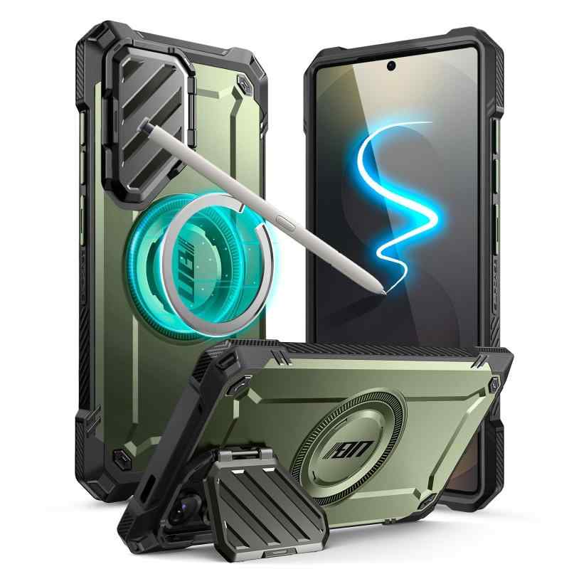 SUPCASE Galaxy S25Ultra ケース 5G 2025年 SC-52F / SCG32 ワイヤレス充電対応 カメラレンズ保護 スタンド機能 米軍MIL規格取得 Sペン対応 衝撃吸収 四角強化 アウトドア用 UBMagXTシリ...