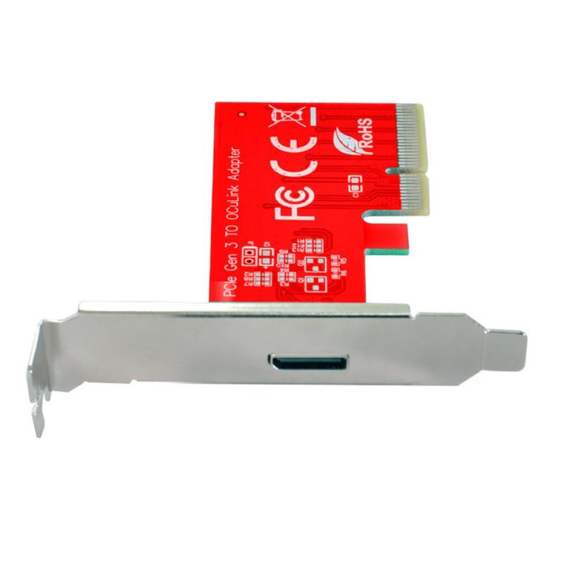 CY カード PCI-E 3.0 Express 4.0 x4 から Oculink 外部 SFF-8612 SFF-8611 ホスト アダプター (PCIe SSD 用、ブラケット付き)PCI-E 3.0 Express 4.0 x4 か...
