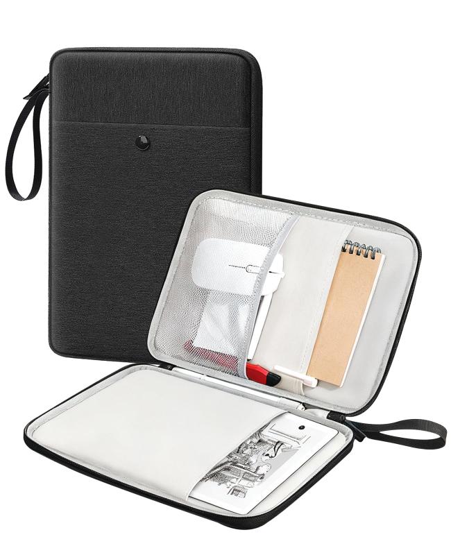 Kindle Scribe Colorsoft 2025年発売 用 ケース 収納バッグ 11インチ 保護カバー ストラップ付き 多機能ポケット バッグ型 収納バッグ 耐衝撃 落下防止 軽量 防水防汚 出張 通勤 通学 旅行用 Kindle ...