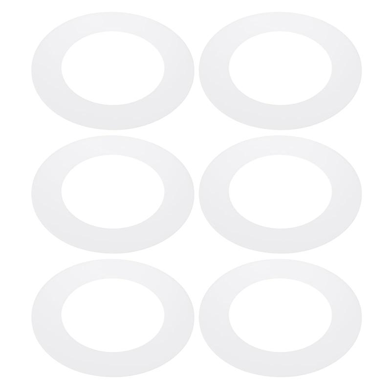 PATIKIL 内径108 mm 外径170 mm プラスチックトリムリング 6個 パティ オライト グーフリング クッション 円形 ライトカバー 照明器具 パティ オ壁埋め込み式ダウンライト用 半透明クッションホ仕様：カラー：半透明クッシ...