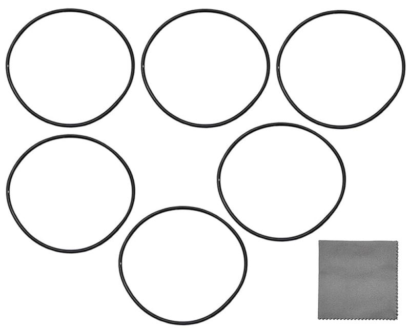 TICFROG 時計裏蓋 O型防水リング、時計用部品 裏蓋パッキン 1袋6個入り O-RING 直径φ1.0mm 腕時計 Oリング ガスケットキット 裏蓋閉め 時計の修理 耐水性、時計クリーニングクロス付属