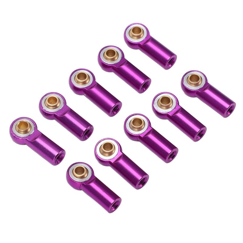 1個入り 19mm RCリンクロッドエンド リンクロッドエンドジョイント RCメタルボールエンド M3 アルミニウム 金属ボールエンドヘッドホルダー AXIALSC10 1/10 RCカー用(紫)パフォーマンスの向上：優れた仕上がり、優れた...