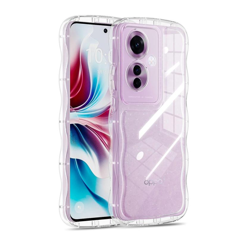 【2024年度 先行発売】YXHH新登場 OPPO Reno11 A ケース クリア ウェーブ おしゃれ TPU 韓国 かわいい 可愛い スマホケース 人気 シンプル 滑り止め 薄型 軽量 耐衝撃 指紋防止 レンズ保護 ストラッ【対応機種】...