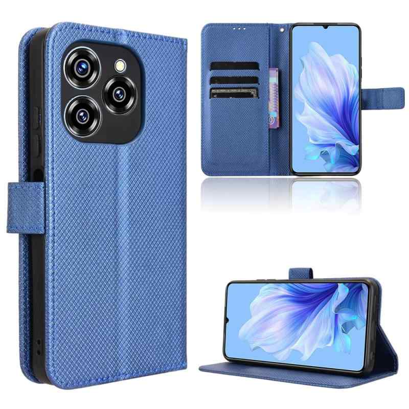 For OUKITEL C50 ケース 手帳型【BAOLINTX】高級PUレザー 携帯ケース 耐衝撃 軽量 薄型 カード収納 横置き機能 対応 指紋防止 カバー マグネット 全面保護 OUKITEL C50 カバー (ブルー)対応機種: O...