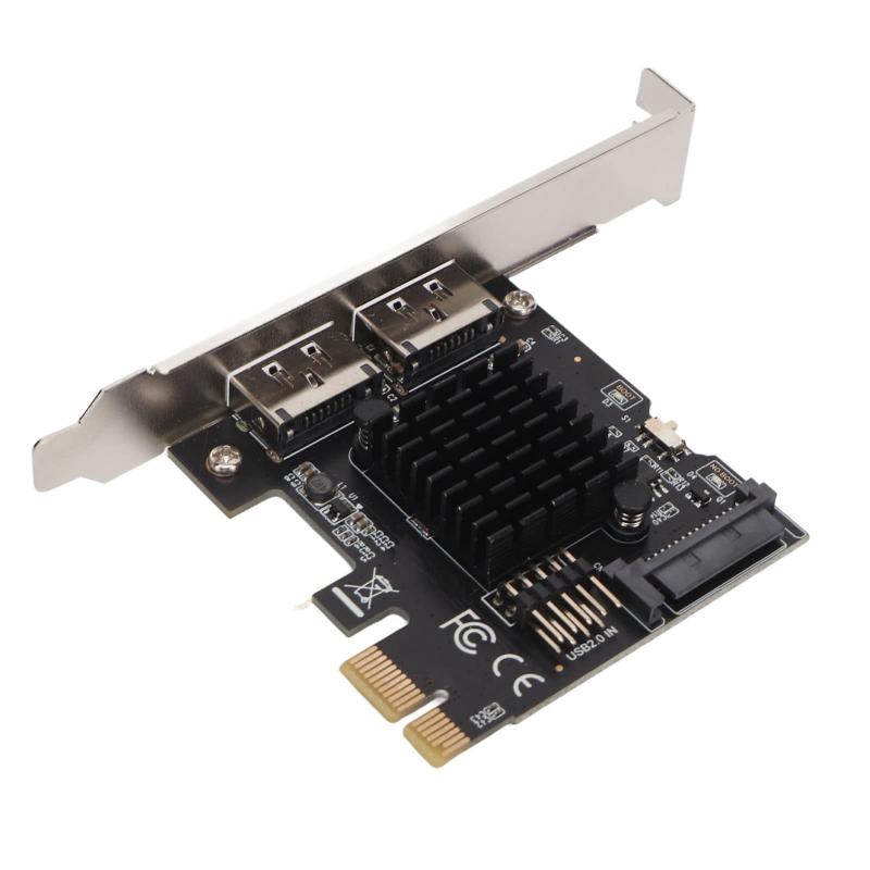 PCIE to ホットスワップ Power Express 2 カード 拡張カード 6.0Gbps デスクトップ用 E PCI プラグアンドプレイ ポート【安定した伝送】SATA2.0、SATA1.0と互換性のあるシリアルSATA3.0仕様...