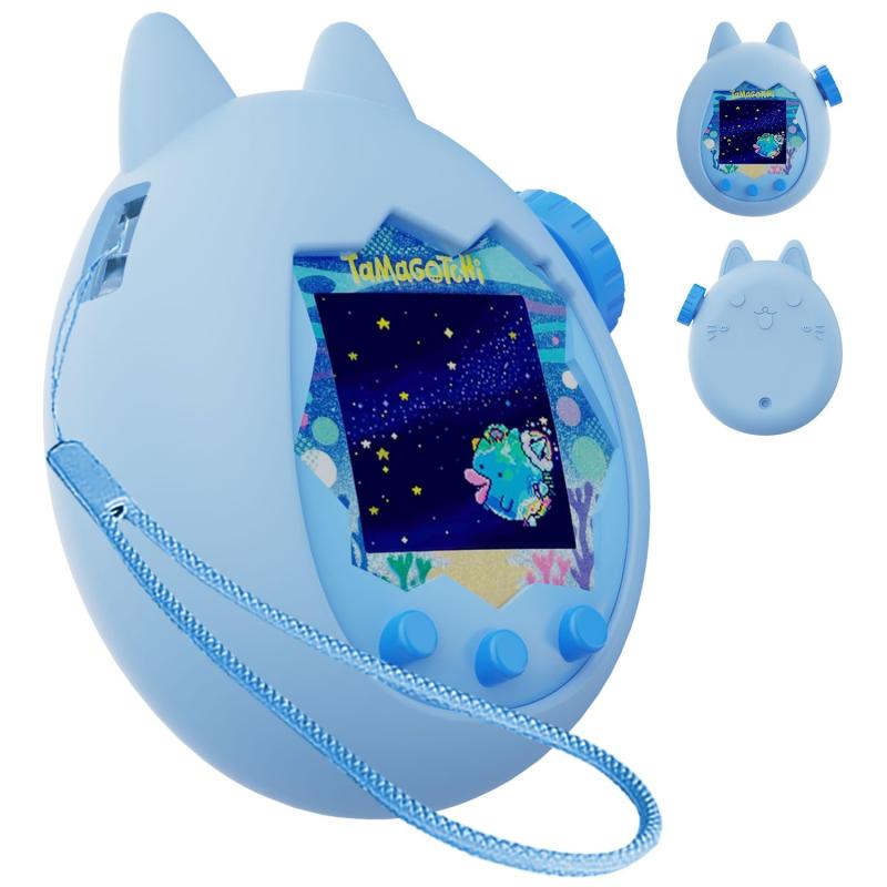 JIAYJP For Tamagotchi Paradise 保護ケース Tamagotchi Paradise 保護カバー 全面保護 防止 気泡ゼロ 高感度 着脱簡単 軽量で耐久性に 衝撃吸収 男女兼用 （青）🎮【対応機種...