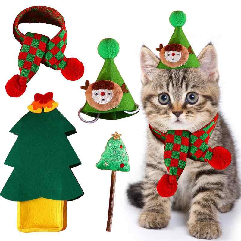 HOMEBAISCS クリスマスギフトボックス 3点セット 犬猫 クリスマス ケープ マント マタタビ コスチューム コスプレ クリスマスギフトパッケージ 衣装 防寒 中型犬大型犬小型犬 調節可能 かわいクリスマス気分満点：華やかなクリスマ...