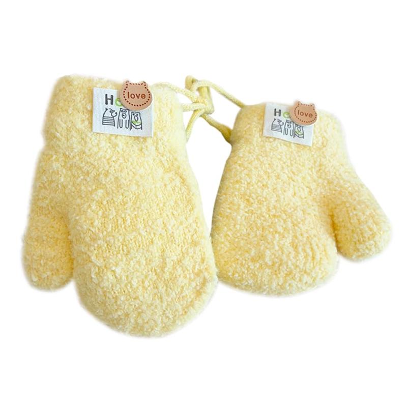 [eipatu] ベビー手袋 キッズ ミトン手袋 ニット グローブ 男の子 女の子 厚手 紐付き 暖かい 防寒対策 雪遊び 子供用 赤ちゃん用 通園 通学 秋冬 かわいい 0-3歳1、手袋の長さ約12cm、幅約9cm。 新生児から3歳までの...