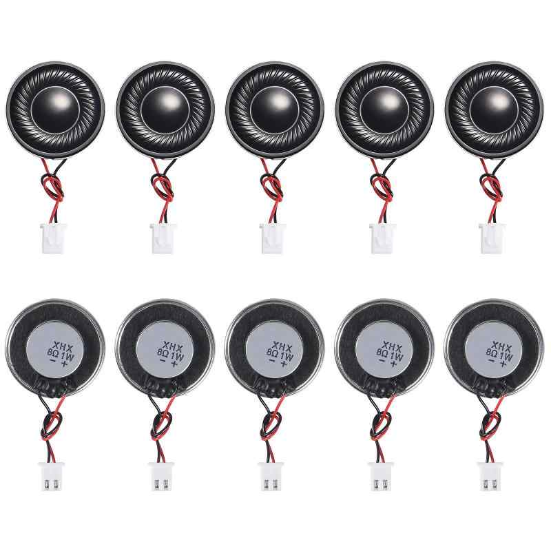 ACEIRMC 10個 1W 8Ohm 丸型内部マグネット ミニラウドスピーカー MP3 MP4プレーヤー スピーカー (1W 8Ohm)8Ohm ミニラウンド内部マグネットラウドスピーカー、直径28mm。鉄製シェル、シングルペーパーコーン...