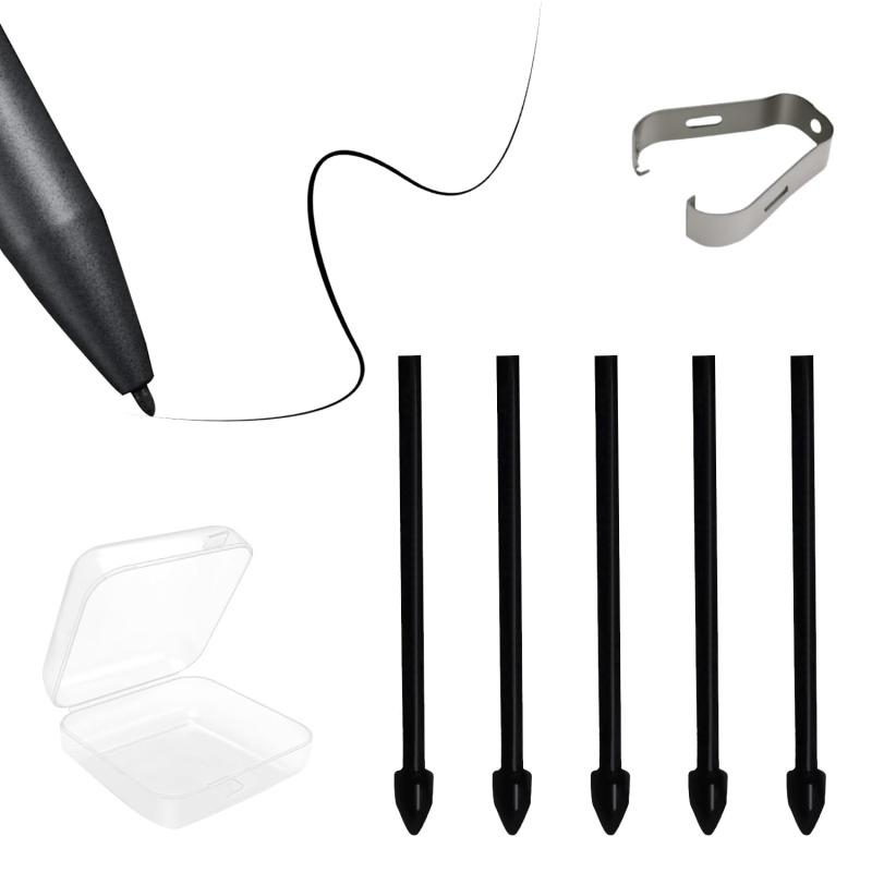 iFLYTEK AINOTE Air 2 電子ペーパー 用 スタイラスペン 替え芯 19mm 交換ツール付き 取り付け・取り外し簡単 高感度 高耐摩耗性 書き心地が良い 収納ケース付き 芯抜き付き（5本セット）【対応機種】iFLYTEK A...