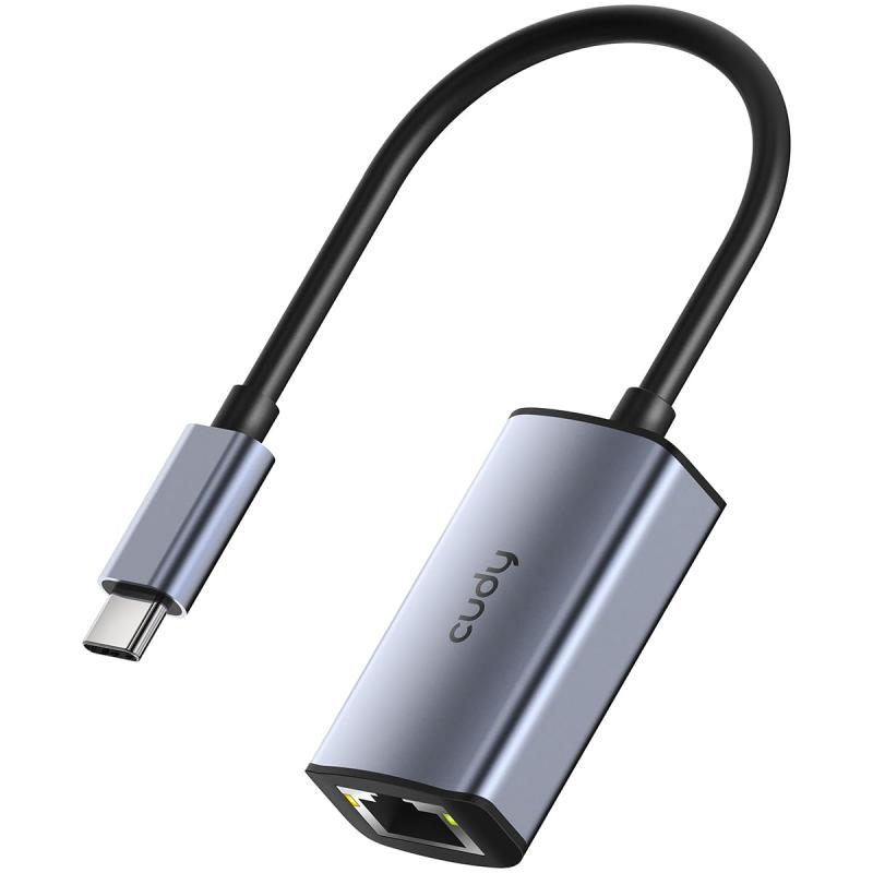 Cudy USB C - イーサネットアダプター ギガビット有線ネットワークアダプター アルミニウムRJ45 1000Mbps Thunderbolt LANアダプター MacBook iPhone 15/16 Steam Deck対応 S...