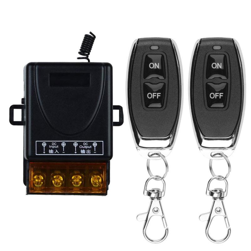 DC 12V 24V 36V 48V ワイヤレスコントロールスイッチ315Mhzのリモート送信機と受信機、30A 12ボルトワイヤレスリレースイッチ 家庭用、セキュリティシステム用ローラーリンドドア、産業分野等でRFテクノロジーを採用し、信...