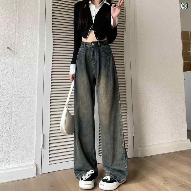 ・カテゴリ: ジーンズ・スタイル: 通勤風・素材: デニム（綿50%以上70%未満）・パンツ丈: フルレングス・ウエスト: ハイウエスト・生地の厚さ: 普通・デザイン: ファスナー・カラー展開: セメントグレー、セメントグレー（裏起毛）、レ...