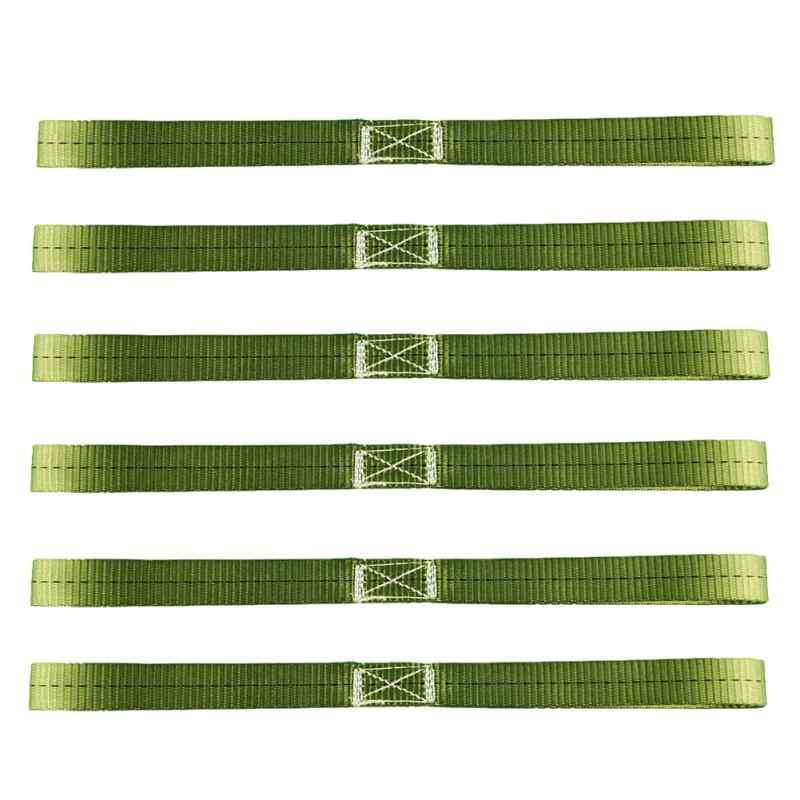 gaoxin ソフトループ タイダウンストラップ,タイダウンベルト300kg耐荷重800kgロックストラップの安全で自信に満ちたトレーリングのための破断強度ベルト(6Pc)