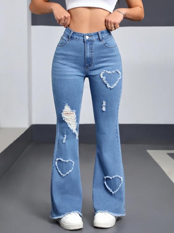 ・カテゴリ: デニムパンツ・素材: 綿（50%以上70%未満）、スパンデックス（30%以下）・スタイル: ストリートカジュアル、セクシー・パンツの形状: ブーツカット・パンツの長さ: フルレングス・ウエストの位置: ミドルウエスト・生地の厚...