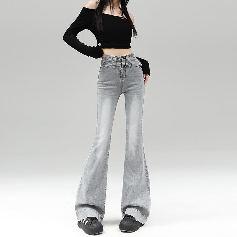 ・カテゴリ: デニムパンツ・素材: デニム、綿50%以上70%未満・スタイル: ヴィンテージ風、レトロ・パンツ丈: フルレングス・ウエスト: ハイウエスト・厚み: 普通・デザイン: ダメージ加工、ウォッシュ加工・シルエット: ブーツカット・...