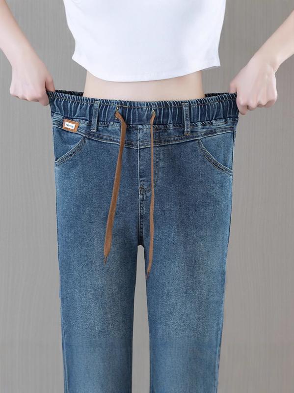 ・カテゴリ: デニムパンツ・素材: 綿70%以上80%未満・スタイル: 通勤風、フェミニン・パンツ丈: アンクル丈・ウエスト: ハイウエスト・生地の厚さ: 薄手・デザイン: ポケット・カラー展開: ライトブルー（九分丈）、ライトブルー（フル...