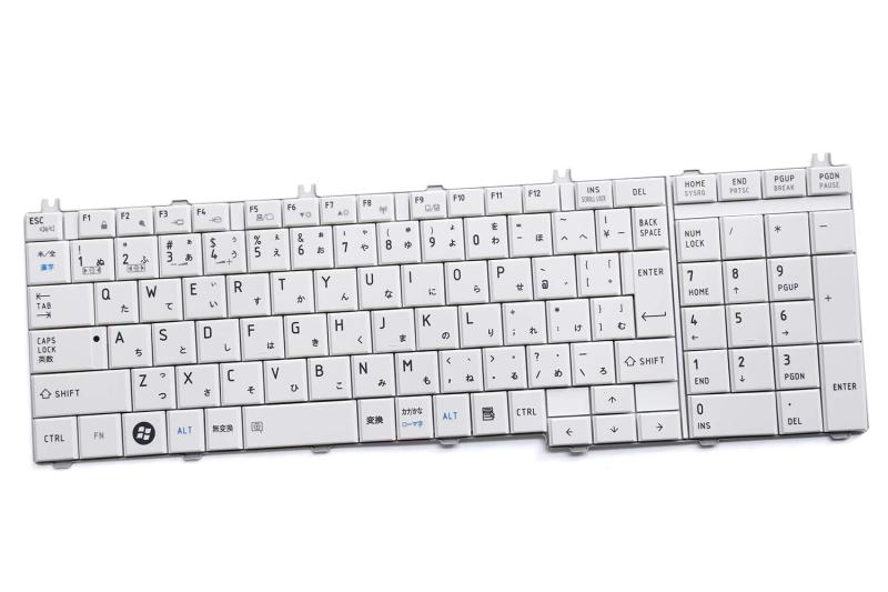 光沢 日本語キーボード 適用する TOSHIBA 東芝 Dynabook Satellite T350、T351、T451、B350、B351シリーズ 修理交換用 (白)色：白 表面光沢仕樣です。【商品状態】新品・未使用 ：3ヶ月キーボード...