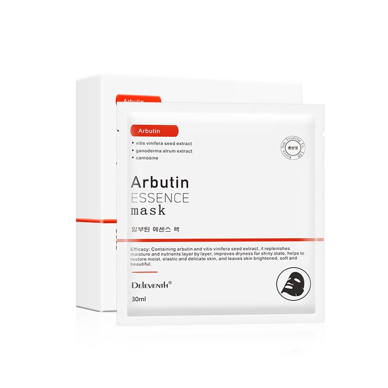 DEleventh 韓国ブランド α-アルブチン エッセンス フェイシャル マスク 30ml × 5枚 / 肌を明るくし、潤いを与え、引き締め、肌の水分と油分のバランスを整え、シミや小じわを軽減します肌を明るくし、肌色を均一にする: DEl...