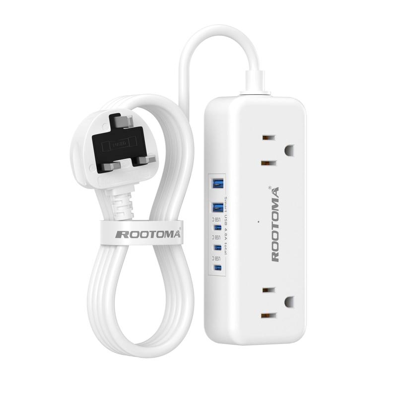 変換プラグ 海外旅行用 変換アダプター 1.5m延長コード 4個AC差込口 USB-A*2 &amp;USB-C*3変換プラグ 海外旅行用 変換アダプター 1.5m延長コード 4個AC差込口 USB-A*2 &amp;USB-C*3
