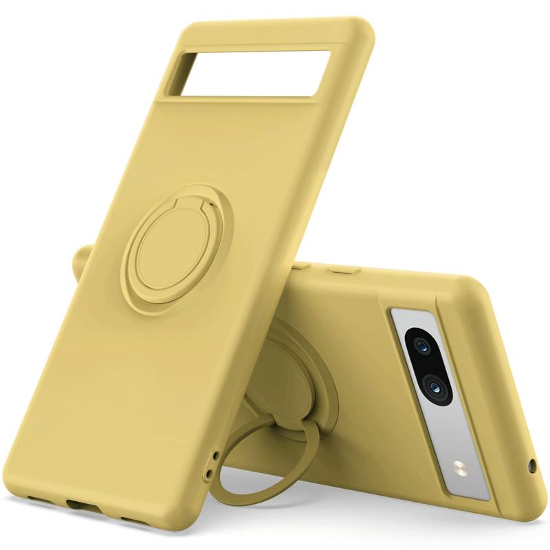 For Google Pixel 7a ケース リング付き[Gosento] Google Pixel7a リング スマホケース スマホリング リング付きケース かわいい スマホ 落下防止 | バンカーリング カバー スマホカバー 携帯ケース