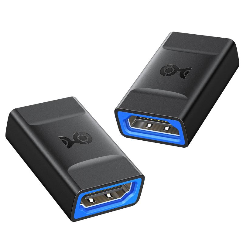 Cable Matters 2個セット 48Gbps 8K HDMIメスメス、HDMI2.1中継アダプター、[8K@60Hz / 4K@240Hz / HDR対応]、HDMI延長コネクター【HDMI 2.1中継アダプタ】このパッシブ8K H...