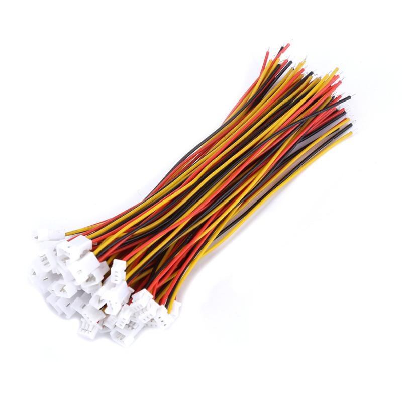 Akozon Micro JST 1.25MM 2ピン/ 3ピンオス＆メスコネクタプラグ付き電線ケーブル20セット/パック(3ピンセット)【目的】：このjst コネクタは、主に回路基板に使用されるJST直角メスおよびオスコネクタプラグワイヤ...