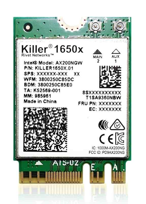 HighZer0 Electronics AX1650x Killer Series WiFi 6 Upgrade | Gaming WiFi Adapter | M.2 Wifi Card for PC | 2.4 Gbps WiFi f...