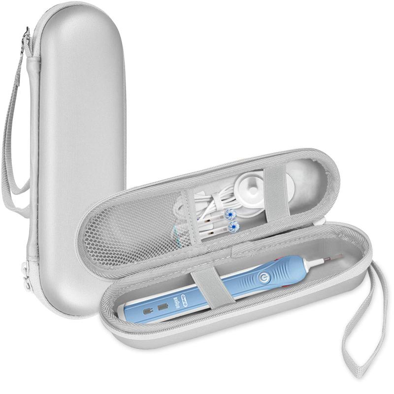 ProCase Oral B/Philips 歯ブラシ携帯用ケース,電動歯ブラシ収納ケース、メッシュポケット付き 対応機種： Oral-B Pro 、Philips Sonicare など旅行用のハード EVAケース、対応機種：Oral-B...