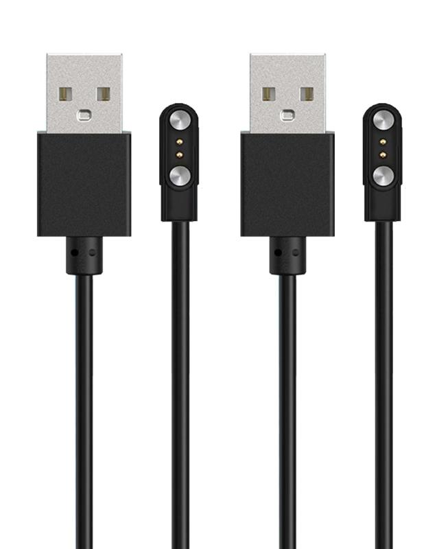 For SHANG WING Lynn2 スマートウォッチ 充電ケーブル 充電器 磁気充 USB充電【KONXISA】汎用マグネット充電コード 磁気吸着 急速充電 高耐久 軽量 小さい 持ち運び便利 旅行用（2本セット）【対応機種】SHAN...