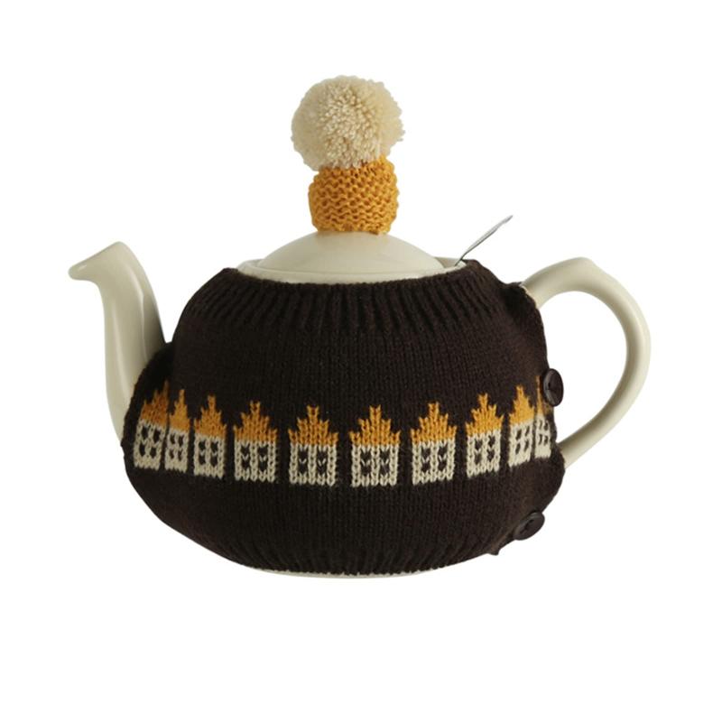 LONGDON HOMEONE かわいいアクリルニットティー ロンドン陶器用 2カップサイズ ギフト (ブラウンハウス)イギリスの人気ブランド「london pottery」や「price &amp; kensington」の2カップのティ...