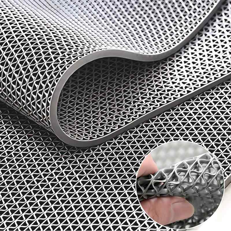 Tcatec 業務用滑り止めマット PVC 吸水 転倒防止 商業フロアマット 300x120 cm レストラン 通路 廊下 プール 浴室 ベランダ 病院 介護 施設 学校 店舗 マンション 駐車場 ドアマットロール 滑り止