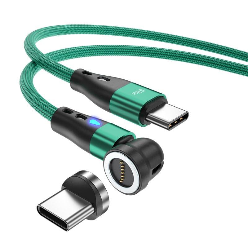 60w green type-c2【マグネット式 &amp; 防塵機能】従来の充電器は、充電を繰り返すごとに差込口が劣化していき、破損の原因にもなります。充電ケーブルは、コネクタ部分を予めデバイスに装着しておき、充電する時はコードを近づける...