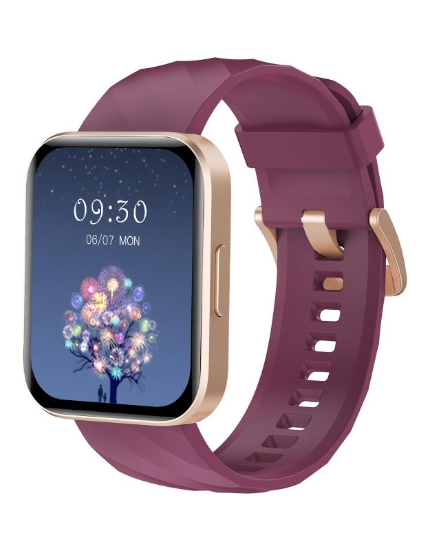 RUIMEN スマートウォッチ iPhone アンドロイド 対応 通話機能付き Smart Watch 1.85インチ大画面 レディース メンズ 腕時計 100+種類運動モード ゲーム 生理周期管理 Gmail/着信＆メッセージ通知 スマ【...