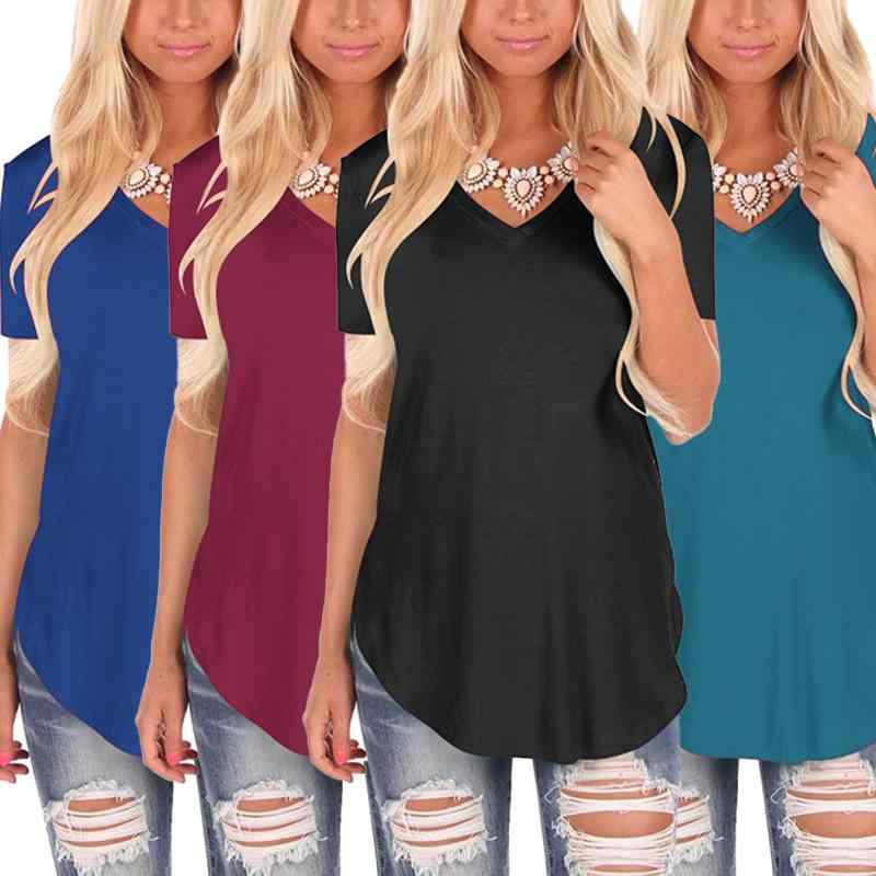 Tシャツ レディース Vネック ニット 無地 半袖 ゆったり 大きいサイズ トップス カットソー 欧米風 オールシーズン["・カテゴリ: Tシャツ", "・素材: ポリエステル", "・素材...