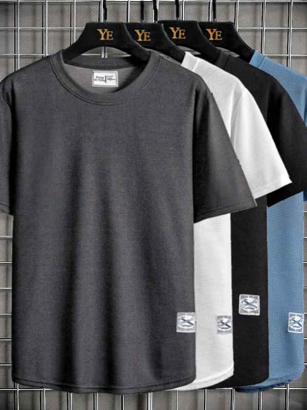 Tシャツ メンズ 半袖 ワッフル地 高級感 無地 ゆるめ 大きいサイズ カジュアル 春夏 トップス カットソー・スタイル: 青春流行・主な素材: 亜麻、真丝・柄: ストライプ・フィット感: ルーズ・スタイル: プルオーバー・ネックライン: ...